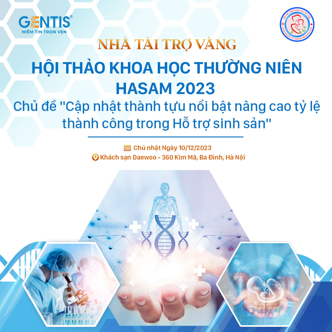 GENTIS - Nhà tài trợ vàng Hội thảo khoa học thường niên HASAM 2023